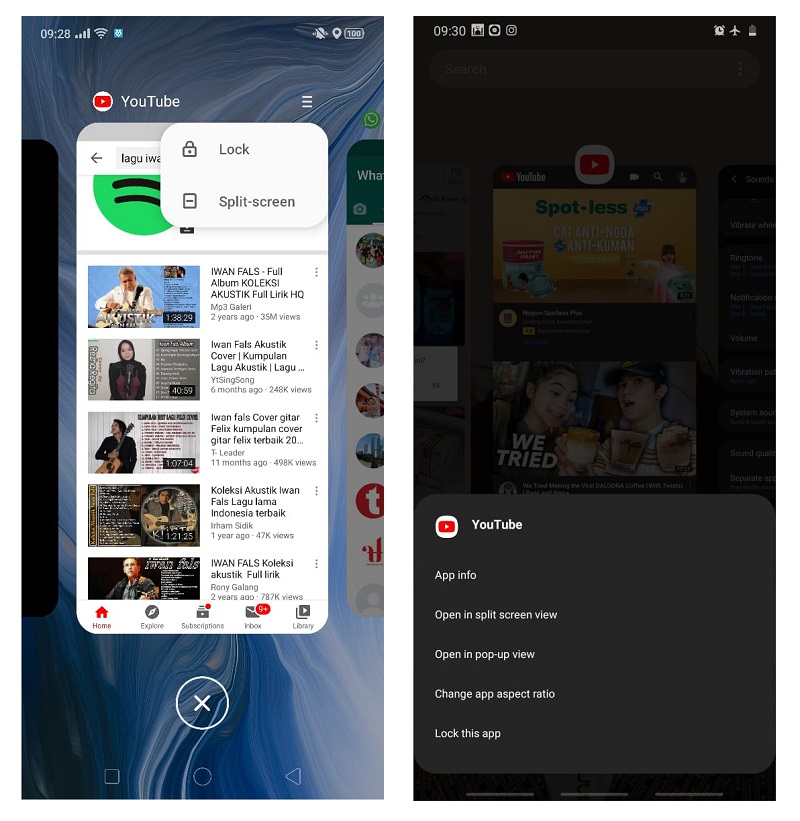 Cara gunakan mode split screen pada Android